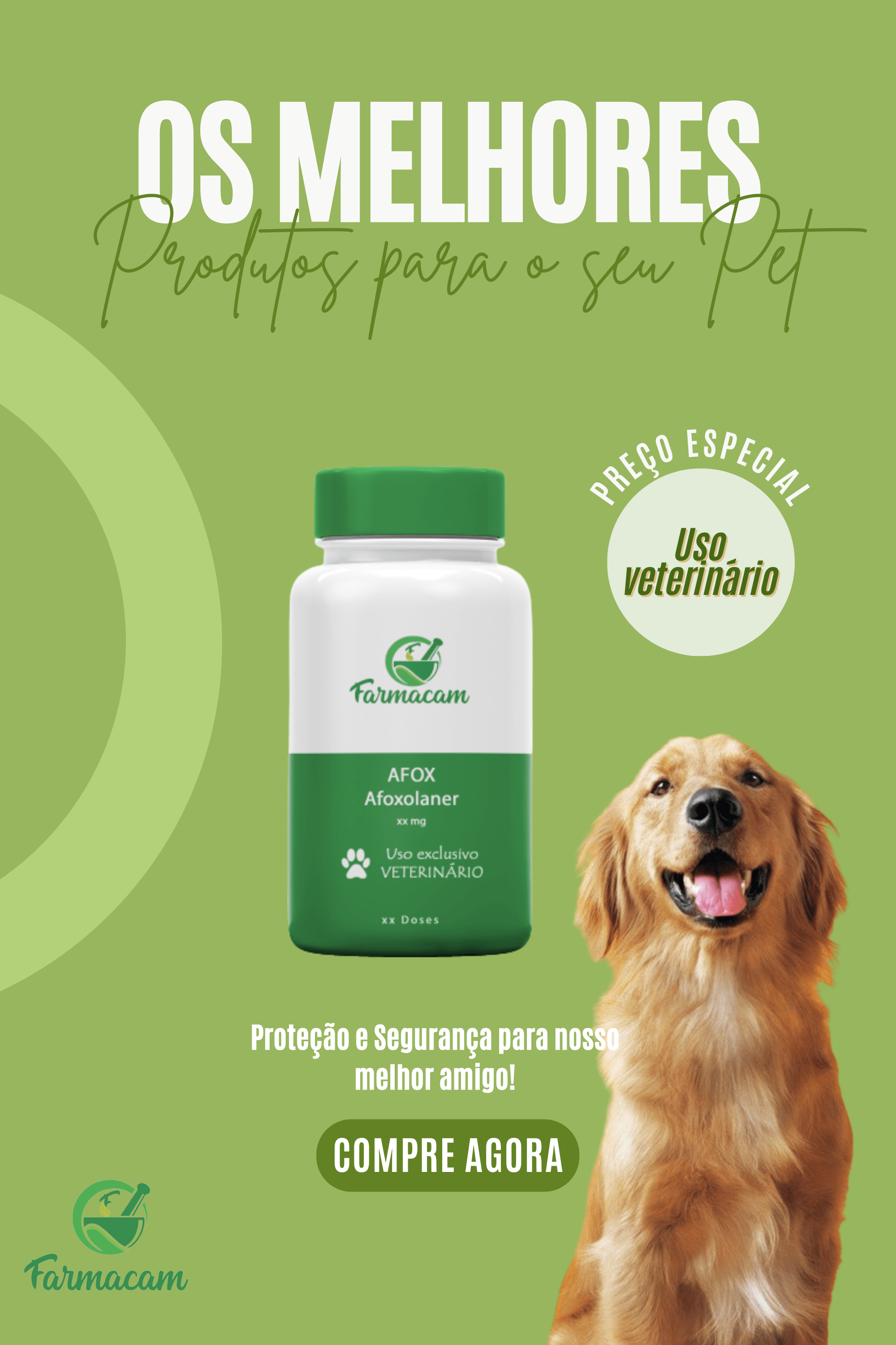 Medicamentos veterinários manipulados na Farmacam: Linha Vet